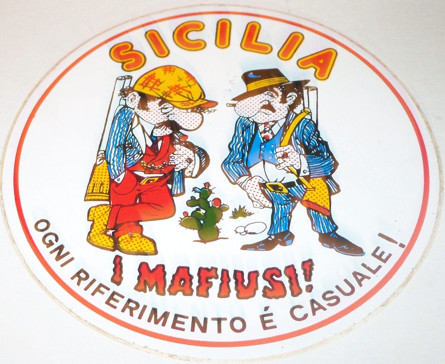 stikers adesivo sicilia i mafiosi - Happy Sicily